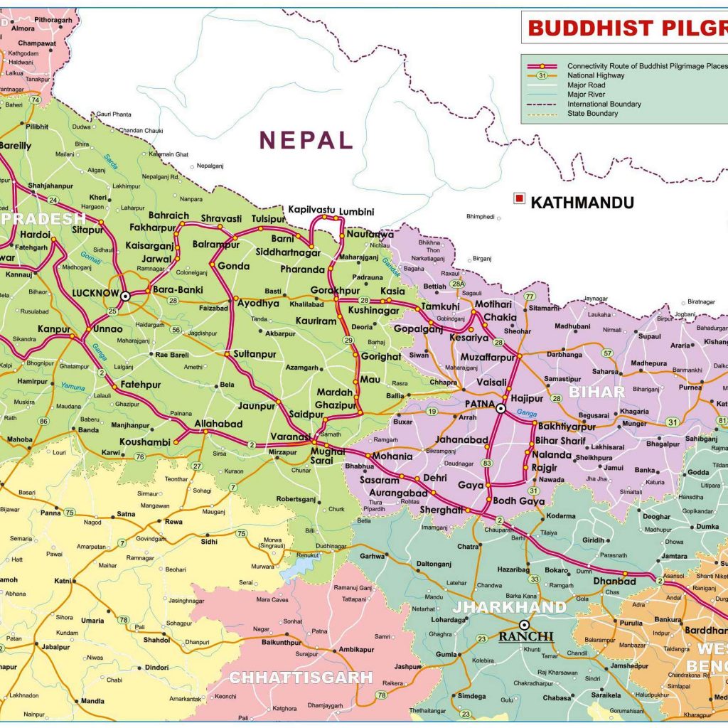 buddhist pilgrimage map - Myanmar Interlink Services Co.,Ltd.